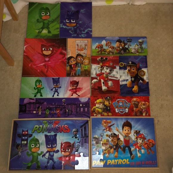 Other | Paw Patrol Pj Masks Puzzle Box Used | Poshmark